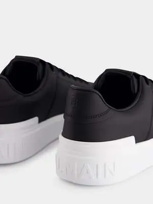 Balmain B-court Leather Sneakers - Black