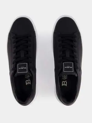 Balmain B-court Leather Sneakers - Black