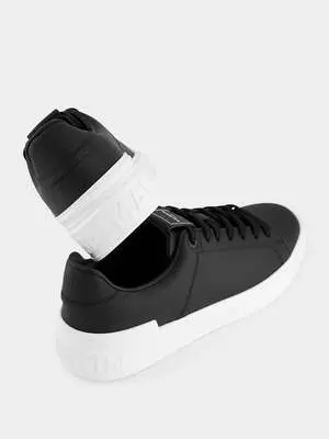 Balmain B-court Leather Sneakers - Black