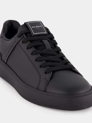 Balmain B-court Leather Sneakers