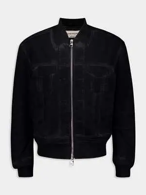 Alexander McQueen Trompe L'oeil Bomber Jacket - Black