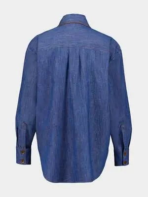 Zimmermann Railway Ascension Oversized Denim Shirt