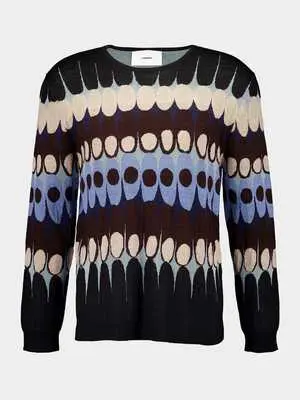 Commas Jacquard Crewneck Sweater - Multicolour
