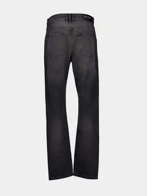 Balmain Washed Effect Denim Jeans