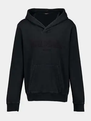 Balmain Embroidered Hoodie - Black