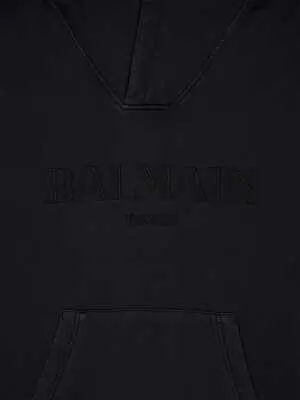 Balmain Embroidered Hoodie - Black