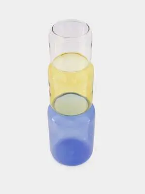 ICHENDORF MILANO Amber And Blue Revolve Vase