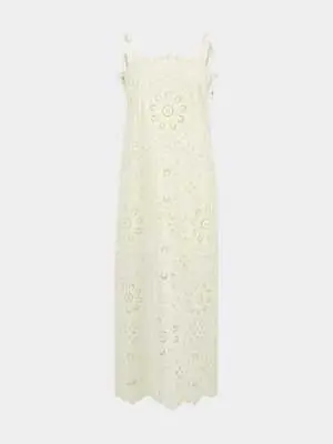 Zimmermann Rhiannon Embroidered Maxi Dress - White