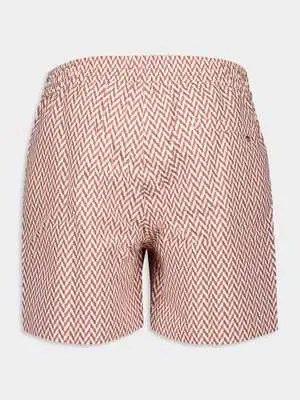 Frescobol Carioca Copacabana Herringbone Classic Swim Shorts