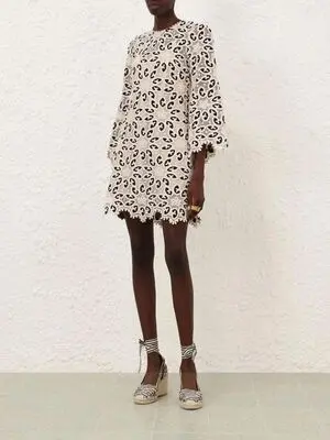 Zimmermann Ottie Lace Mini Dress - Cream