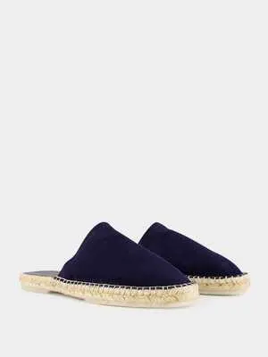 AURELIEN Beachside Suede Slippers - Blue