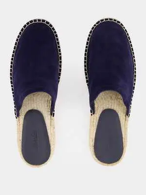 AURELIEN Beachside Suede Slippers - Blue