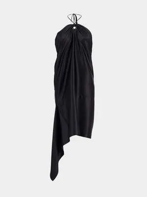 FERRAGAMO Asymmetric Silk Dress