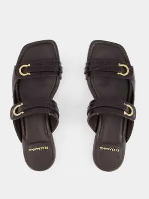 FERRAGAMO Gancini Ornament Slides