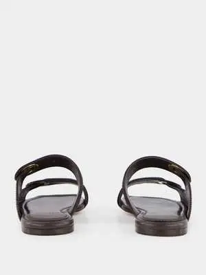 FERRAGAMO Gancini Ornament Slides