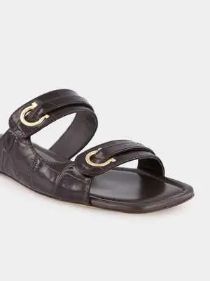 FERRAGAMO Gancini Ornament Slides