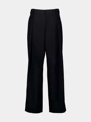 Balmain Wide-leg Wool Trousers