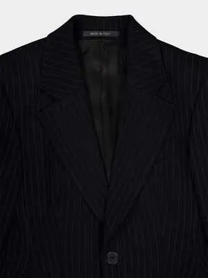 Balenciaga Single-breasted Pinstripe Blazer