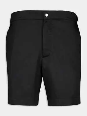 Frescobol Carioca Tailored Mid-length Swim Shorts - Black