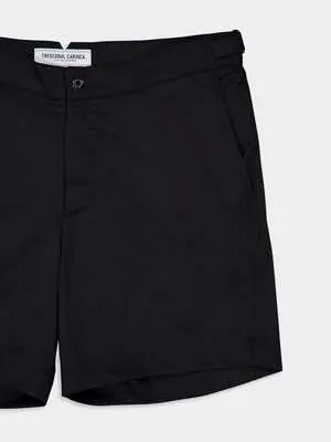 Frescobol Carioca Tailored Mid-length Swim Shorts - Black