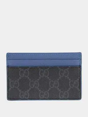 Gucci Black Supreme And Bi-color Gg Supreme Card Case