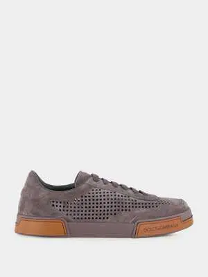 Dolce & Gabbana Suede Portofino Yacht Sneakers - Grey