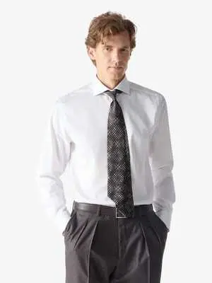 Corneliani Button Up Cotton Shirt - White