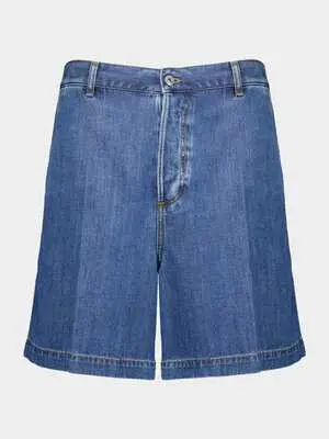 Valentino Garavani Denim Bermuda Shorts - Blue