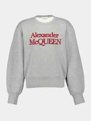 Alexander McQueen Kimono Sleeve Logo Sweatshirt