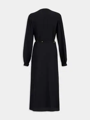 Stella McCartney Silk Crepe De Chine Midi Dress