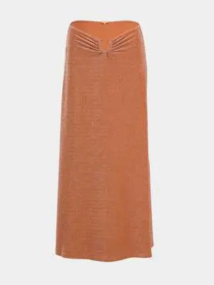 Johanna Ortiz Rainstorm Maxi Skirt - Orange