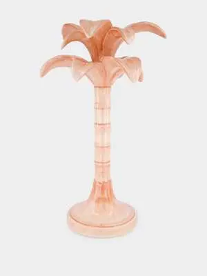 LES-OTTOMANS Art De La Table Candle Holder - Red
