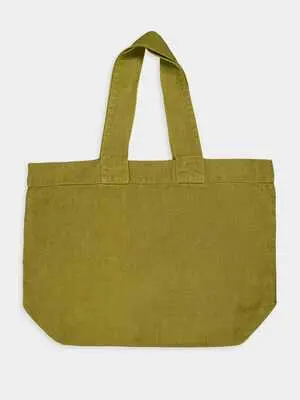 CHARVET ÉDITIONS Olive Linen Escapade Bag