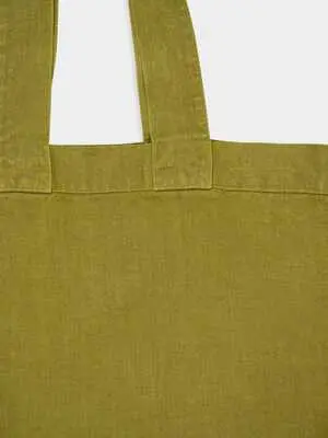 CHARVET ÉDITIONS Olive Linen Escapade Bag