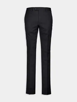 Corneliani Charcoal Wool Suit - Black