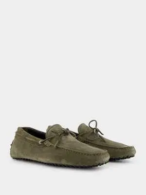 AURELIEN Suede Loafers - Green