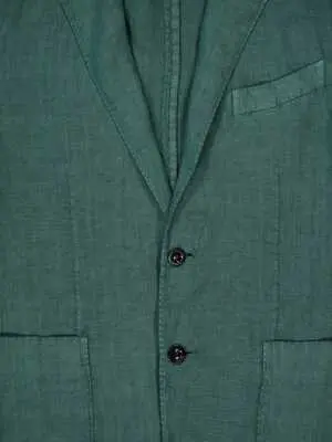 Boglioli Linen Notch-lapel Jacket - Green