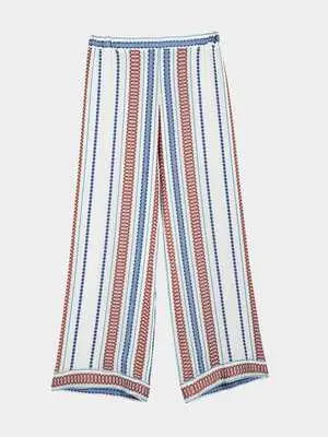 Zeus+dione Abaton Textured Silk Trousers - Multicolour