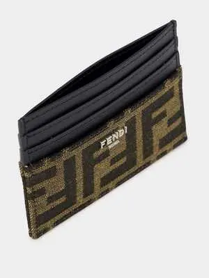 Fendi Ff Jacquard Card Holder