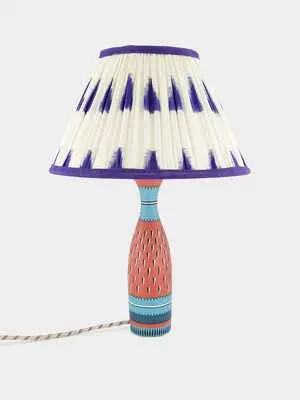 CASA LOPEZ Pleated Lampshade - Blue