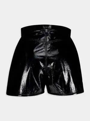 Casablanca Patent Pu Logo Shorts