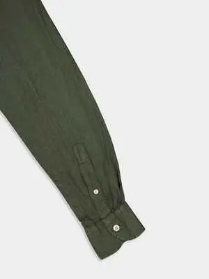 Boglioli Olive Linen Shirt - Green