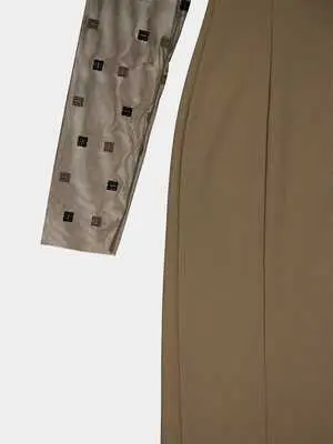 Givenchy Monogrammed V-neck Midi Dress
