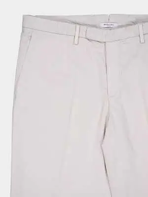 Boglioli Cotton Stretch Chino Trousers - White