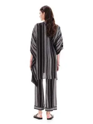Zeus+dione Anemone Striped Silk Kaftan