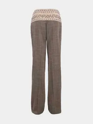 Stella McCartney Crystal-embellished Wool Trousers