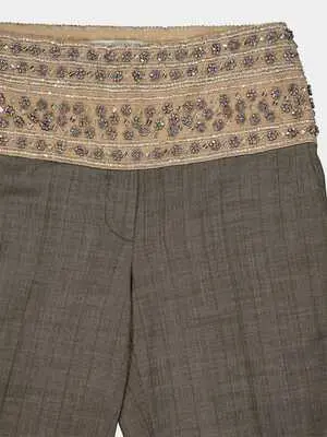 Stella McCartney Crystal-embellished Wool Trousers