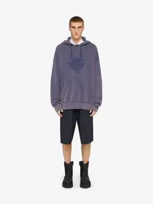 Givenchy Shadow Oversized Hoodie - Blue