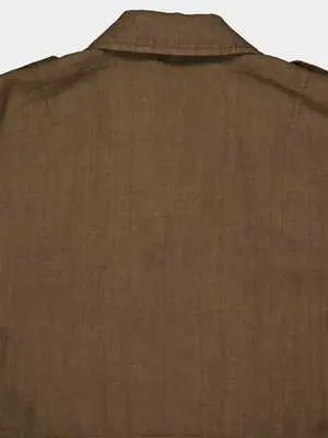 Boglioli Garment-dyed Linen Field Jacket - Brown