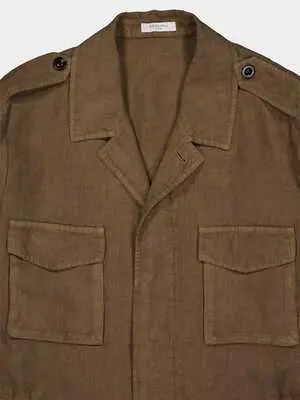 Boglioli Garment-dyed Linen Field Jacket